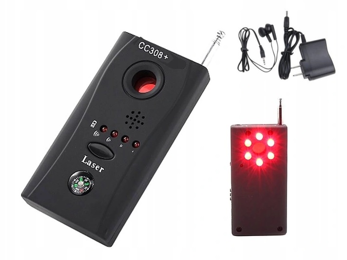 NOWY WYKRYWACZ PODSŁUCHÓW KAMER GPS GSM CC308+ - 10871720606 - oficjalne archiwum Allegro