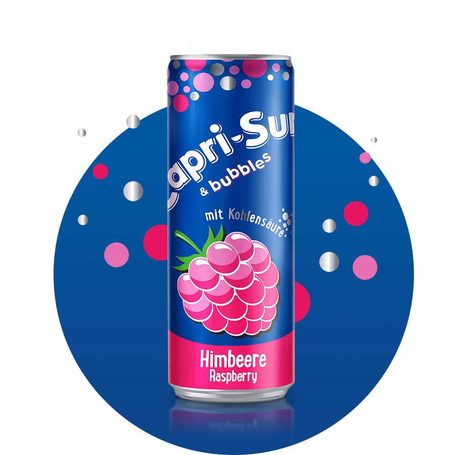 Capri-Sun Bubbles Malina napój gazowany 330ml - 13892399745 - oficjalne ...