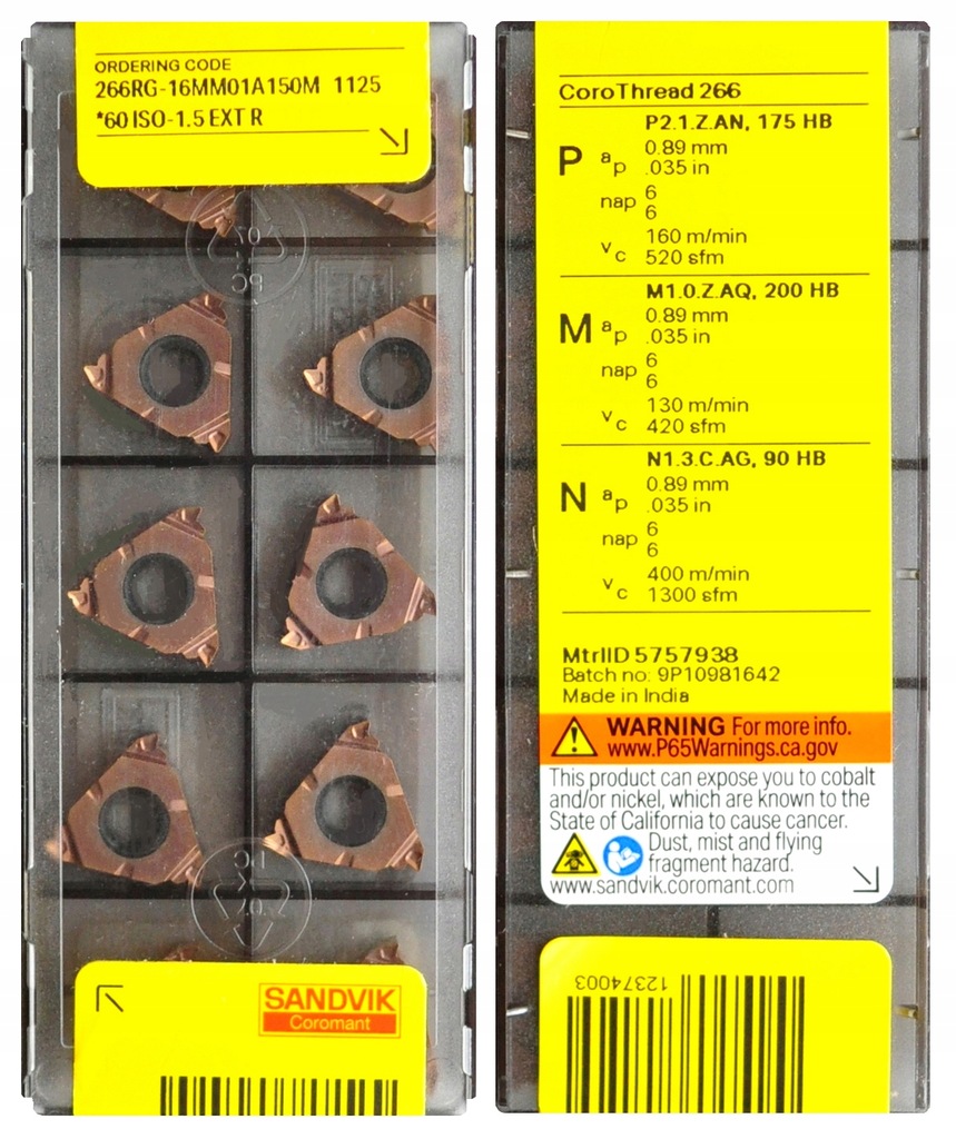 PŁYTKI 266RG-16MM01A150M 1125 SANDVIK - 11418255522 - oficjalne ...