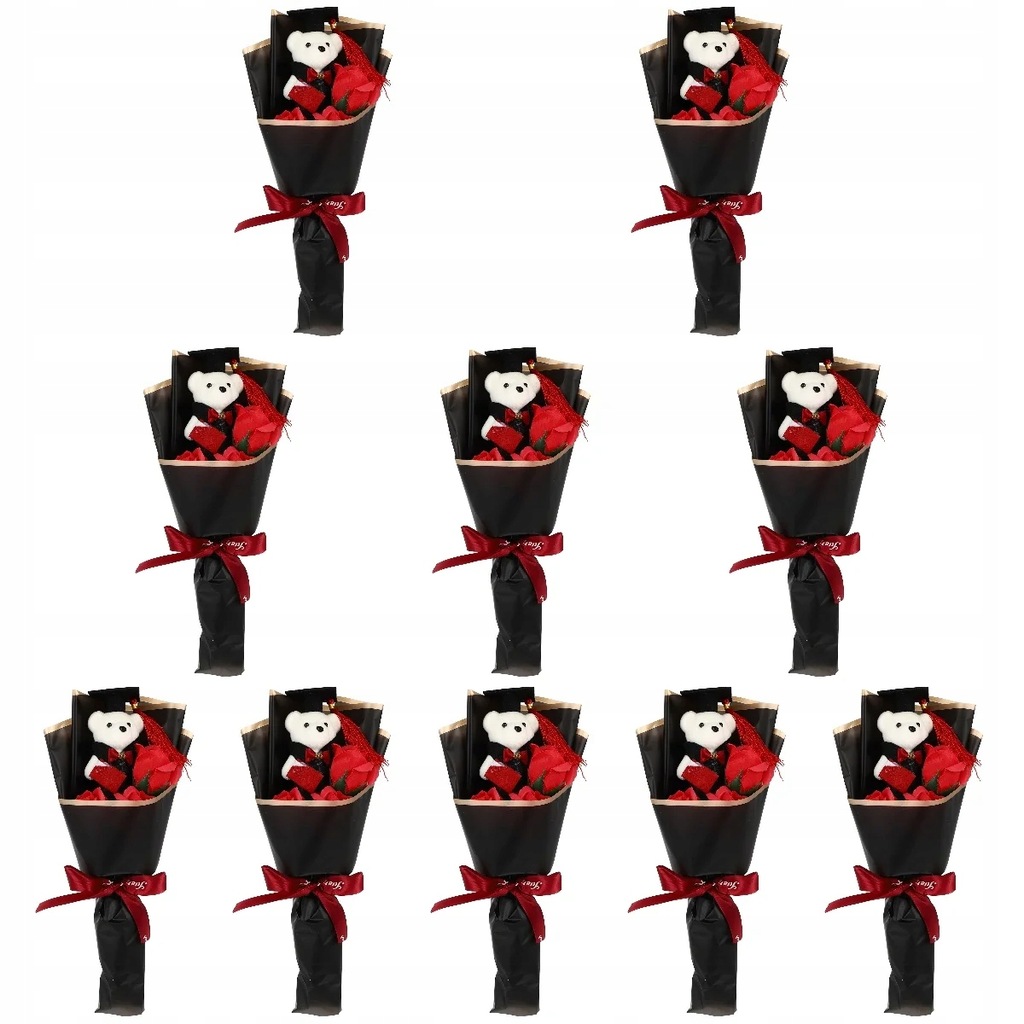 Fake Flower Bouquets Graduation Souvenir 10 Pack - 13763930469 ...