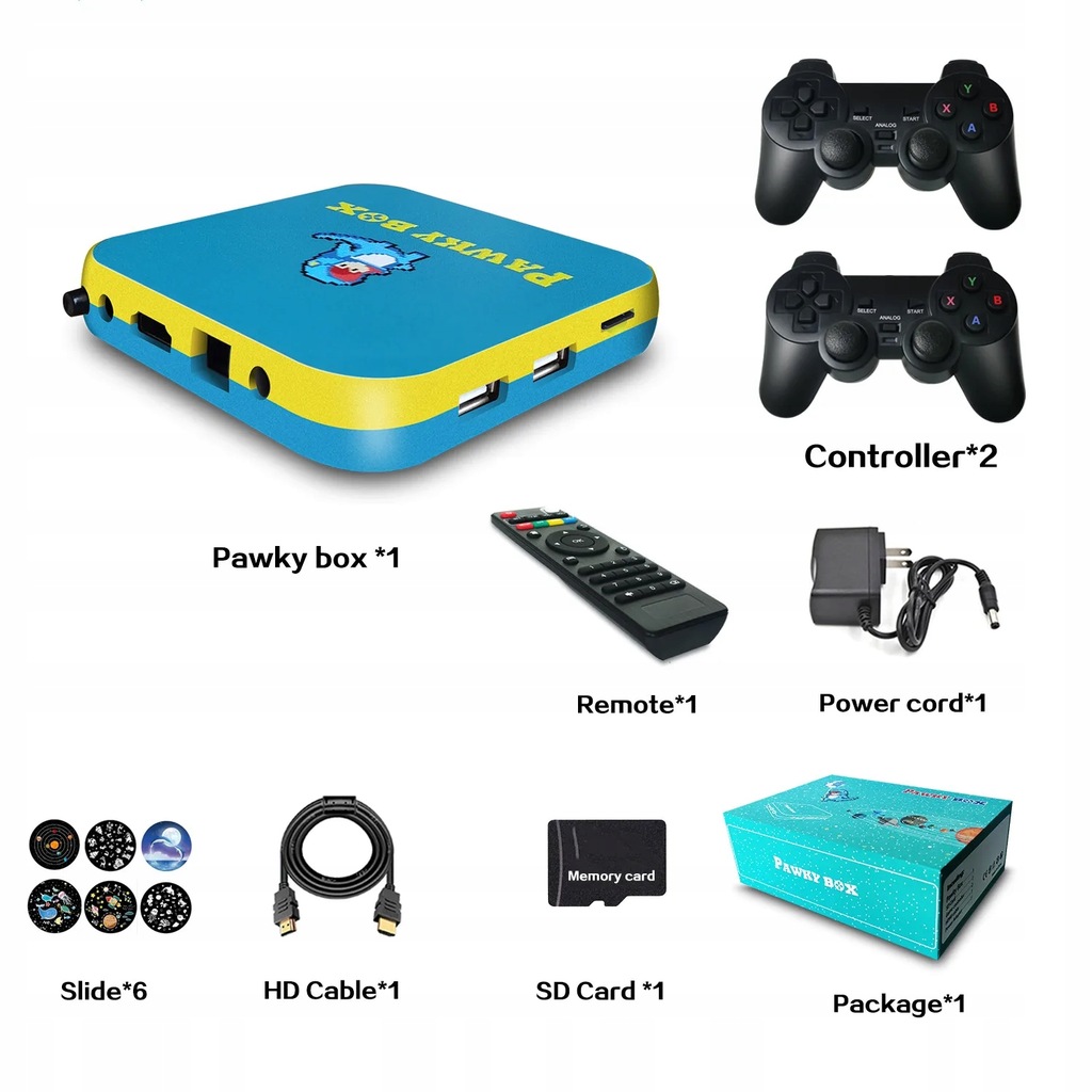 Pawky Box 4K Video Game Console For PS1 PSP N64 256GB 50000 Retro Games ...