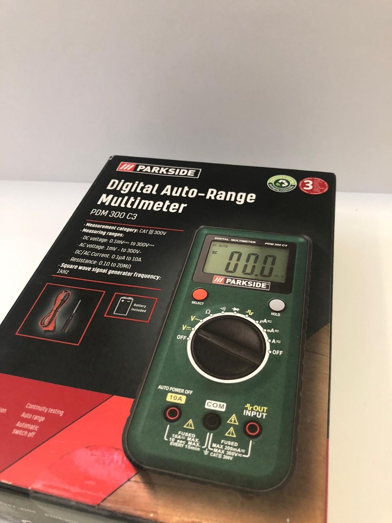 PARKSIDE PDM 300 C3 MIERNIK CYFROWY (3500/22) 2 - 12509114722 - oficjalne archiwum Allegro