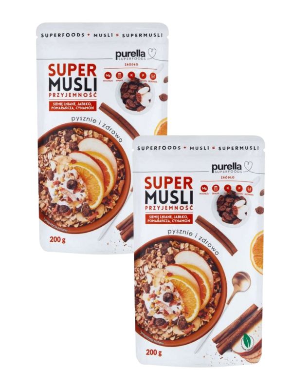 Purella Super Musli Przyjemność Naturalne Fit 200g - 11264515064 ...