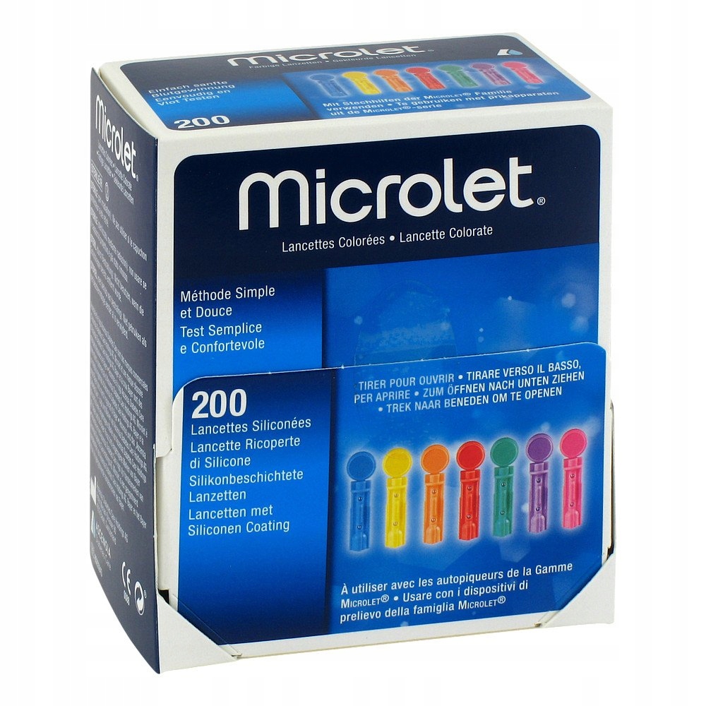 Microlet LANCETY KOLOROWE Bayer zestaw 200 OKAZJA! - 7902163103 ...