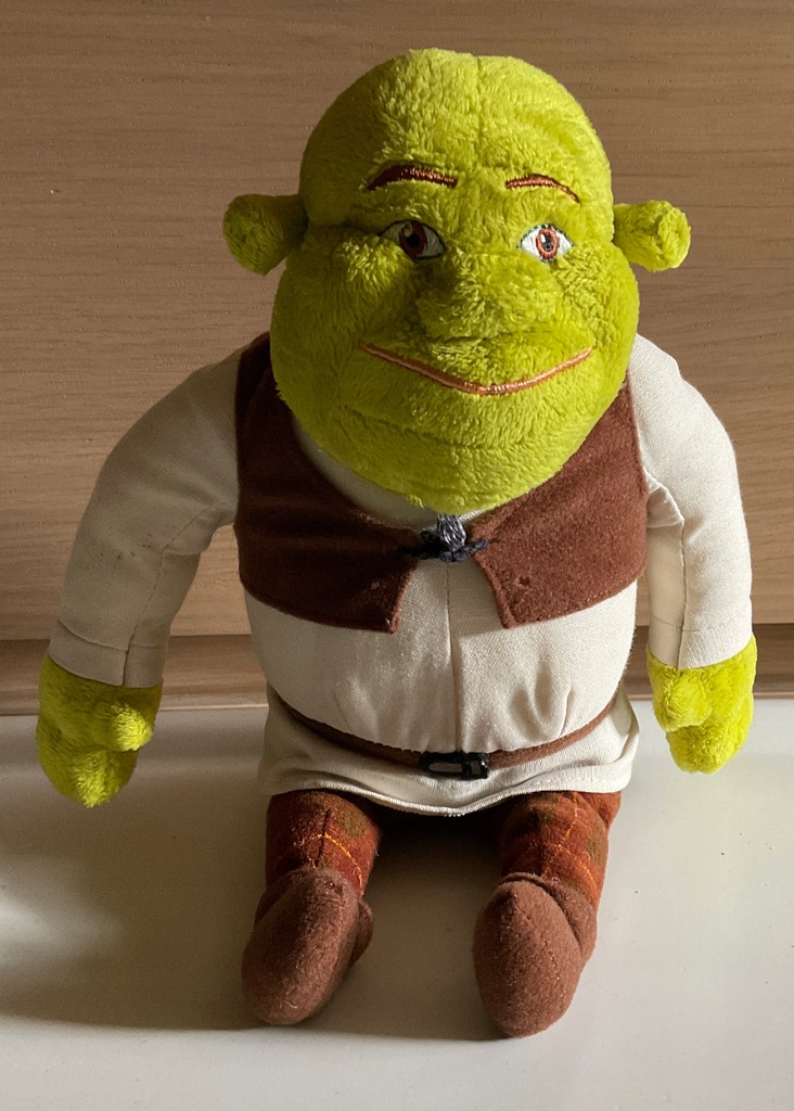 Maskotka Shrek z bajki Shrek Forever patrz opis - 11237293541 ...