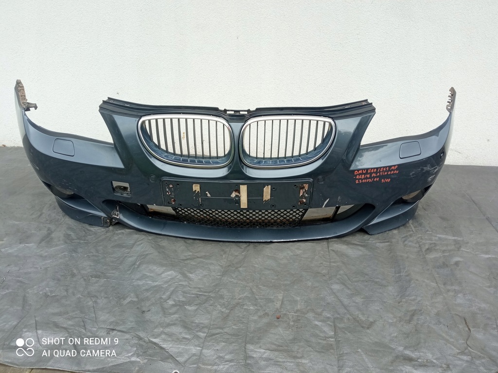 Zderzak przód BMW E60 M-Pakiet A68/7 Platingrau Metalic - 14699917328 - oficjalne archiwum Allegro