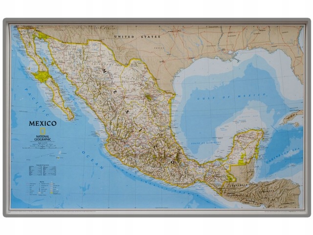 MEKSYK MAPA ŚCIENNA POLITYCZNA NA PODKŁADZIE NG - 7495377100 ...
