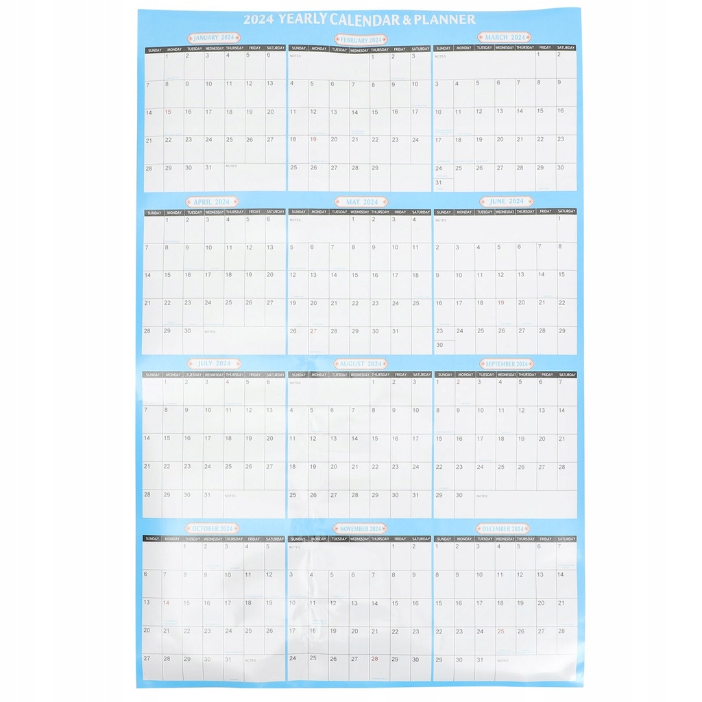 Full Year Calendar 2024 Hanging Calendar - 14672762939 - oficjalne ...
