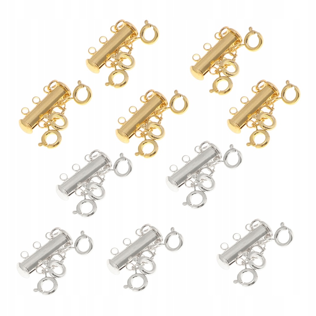 Jewelry Slide Lock Clasps 10 Pcs - 13595312267 - oficjalne archiwum Allegro
