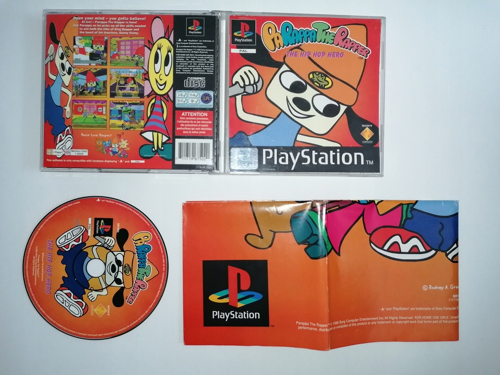 PARAPPA THE RAPPER PSX PS1 - 12049554153 - oficjalne archiwum Allegro