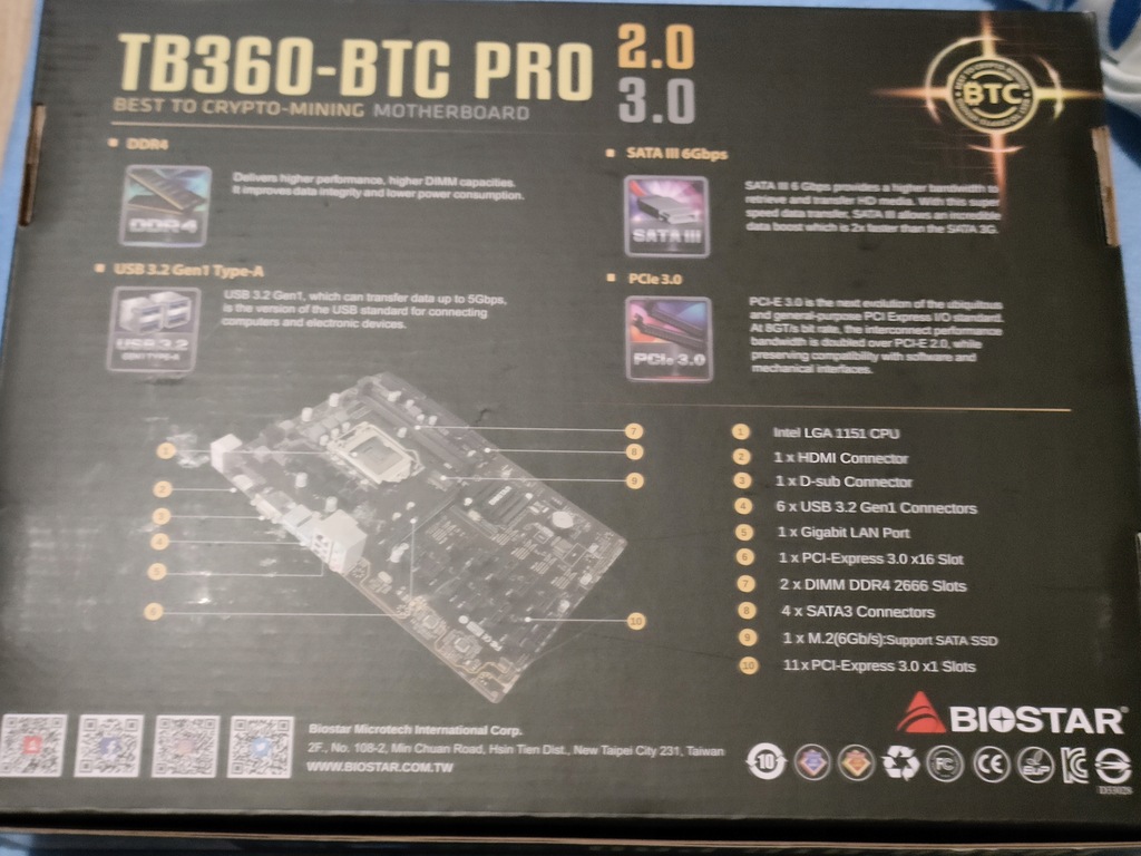 Płyta główna Biostar TB360-BTC Pro 2.0 ATX - 12917633823 - oficjalne ...