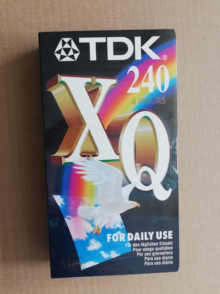 Kaseta VHS TDK XQ 240 - FOLIA - 13566637350 - oficjalne archiwum Allegro