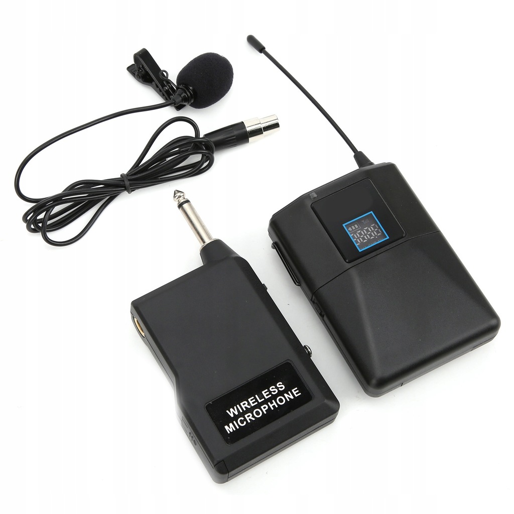 Mikrofon krawatowy UHF Bezprzewodowy klips do - 14240364966 - oficjalne archiwum Allegro
