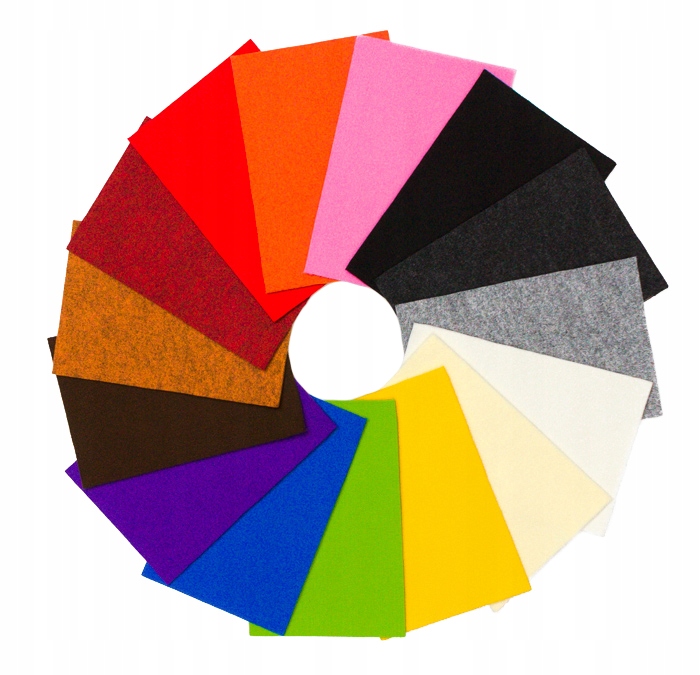 Filc kolorowy! Ścinki filcu kolorowego - 1 kg - 11613420541 - oficjalne ...