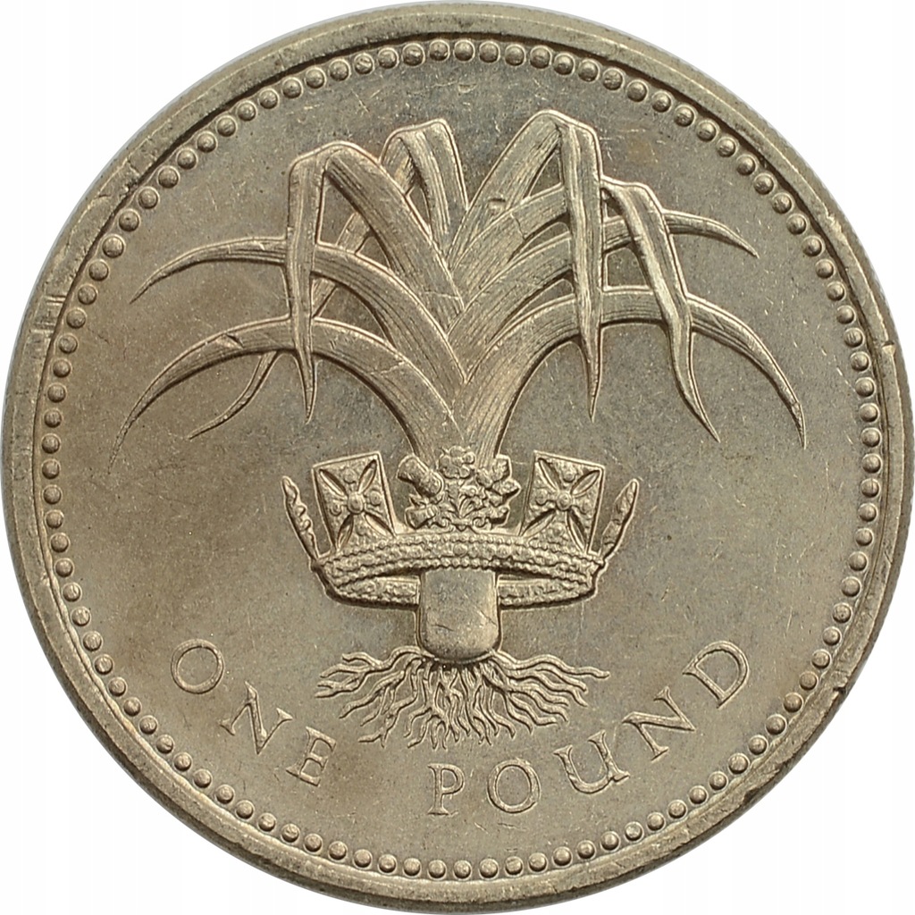 15.WLK.BRYTANIA, ELŻBIETA II, 1 FUNT 1985 mennicza - 13183430814 ...