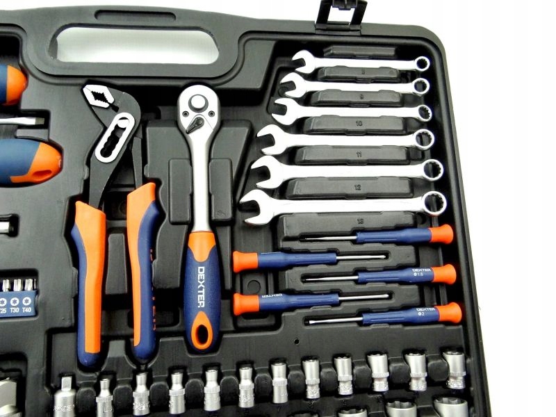 ZESTAW GRZECHOTEK I TULEJEK 108 TOOL SET DEXTER - 7861502546 ...