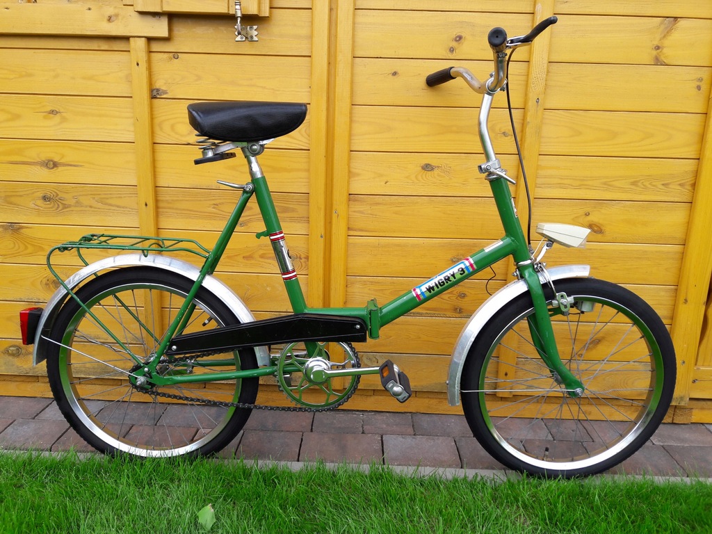 ROWER ROMET WIGRY 3 ORYGINAŁ FARBA 1986r KOŁA 20 - 11053024486 ...