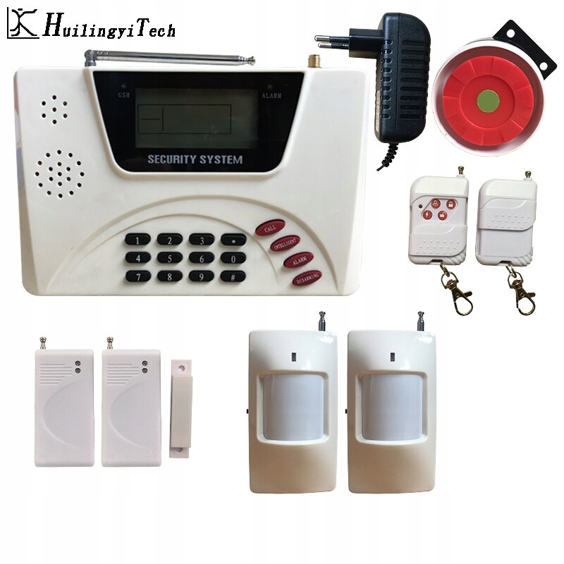 Alarm gsm bezprzewodowa karta SIM system alarmowy - 13120878067 ...