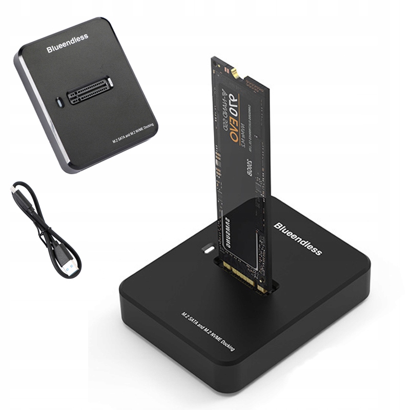 ADAPTER SSD NVME/SATA KIESZEŃ DYSK M.2 USB-C 3.1 - 13880874654 ...