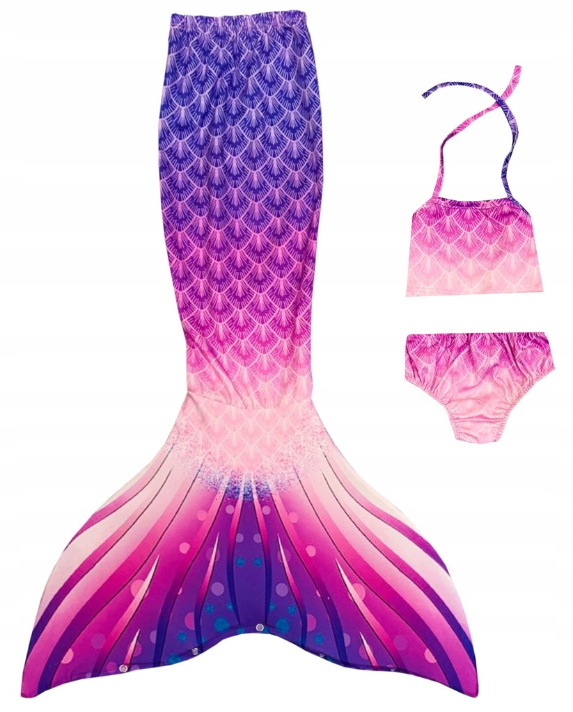 DWUCZĘŚCIOWY STRÓJ KĄPIELOWY OGON SYRENY 104 H503E - 12229973122 ...