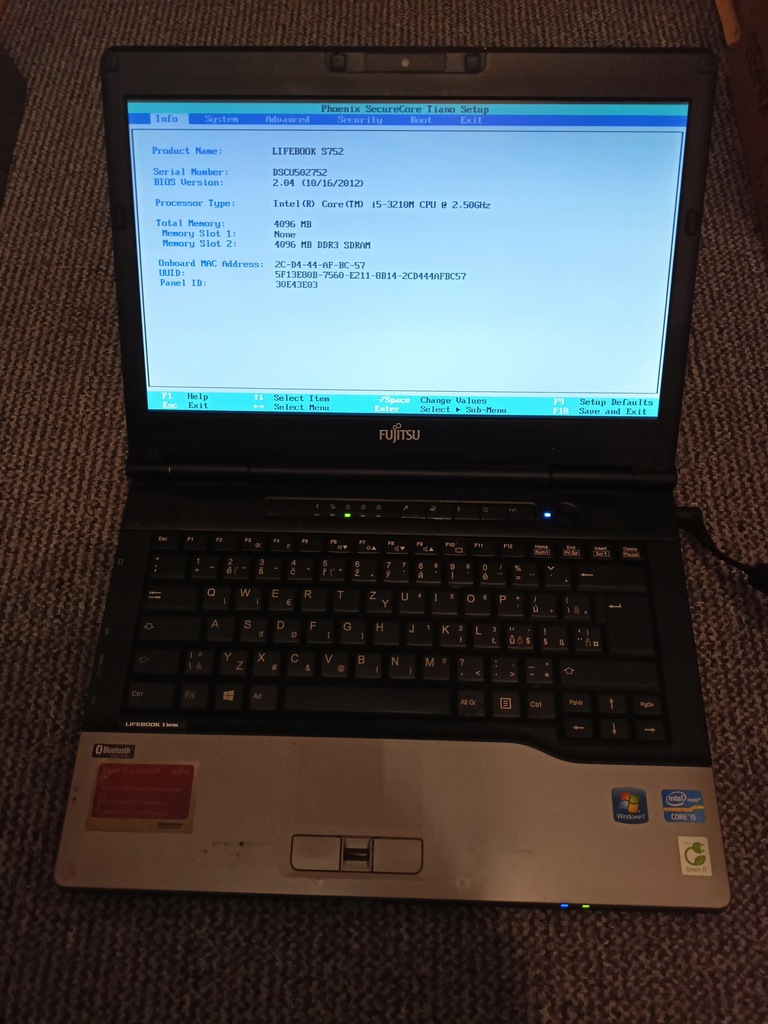 Fujitsu S752 i5-3210M - 13127181703 - oficjalne archiwum Allegro