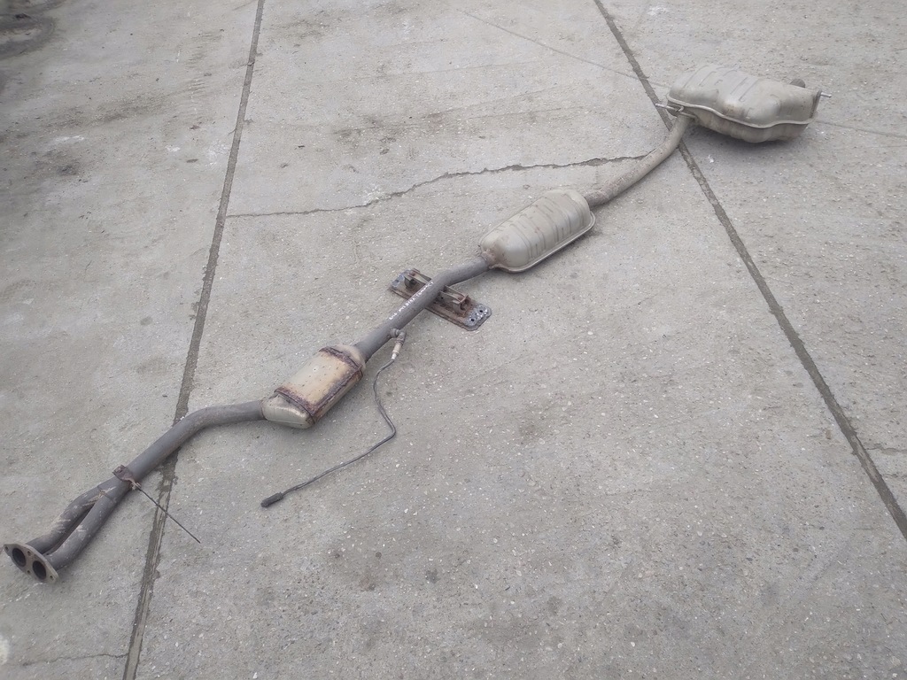 BMW E46 318i N42 wydech kompletny tłumik śro tylny - 13498981685 - oficjalne archiwum Allegro