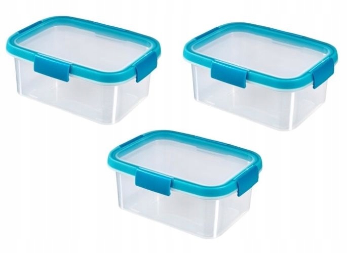 Pojemniki na żywność 3x1,2L CURVER Smart Fresh - 6872090179 - oficjalne ...