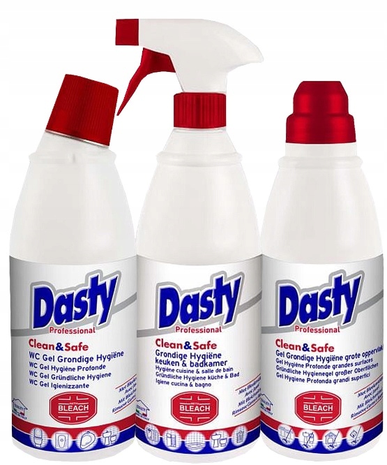 Dasty Zestaw Clean&Safe Bleach Deep Hygiene IT - 11413023058 ...