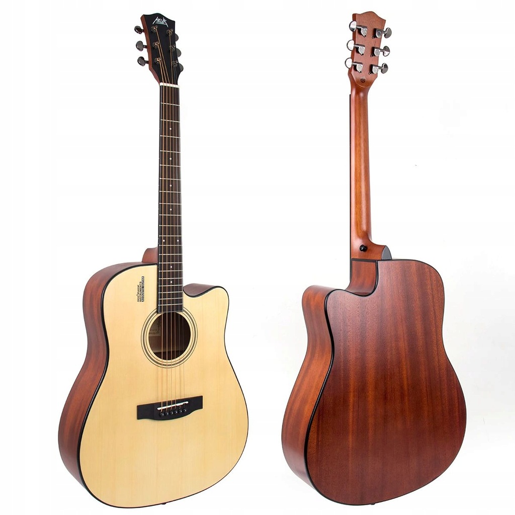 Gitara Akustyczna Aklot AKAG-2 Mahoń /świerk NOWA - 12364715761 ...