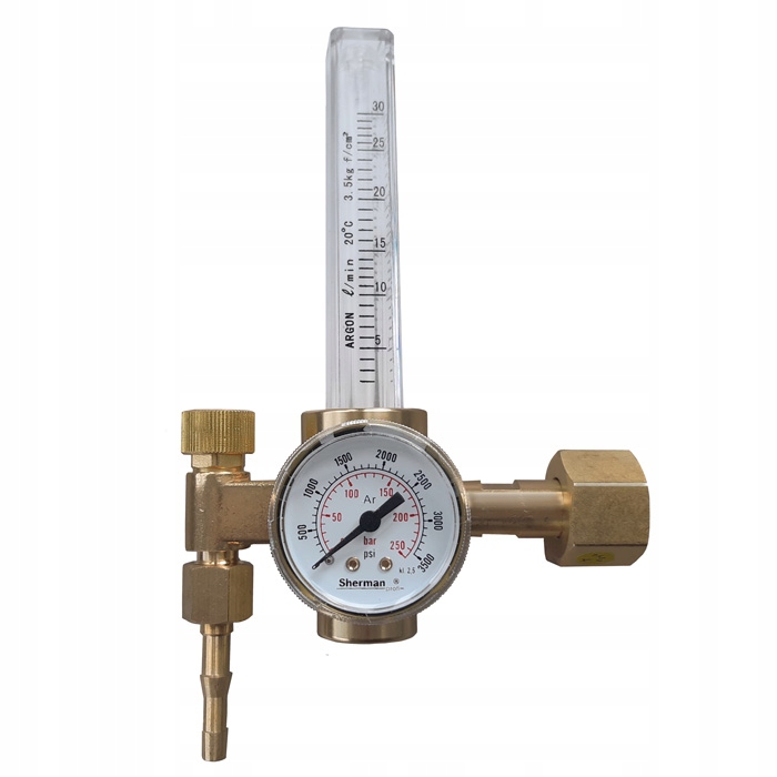 Reduktor SHERMAN Argon Co2 Argonowy z rotametrem - 12457129829 - oficjalne archiwum Allegro