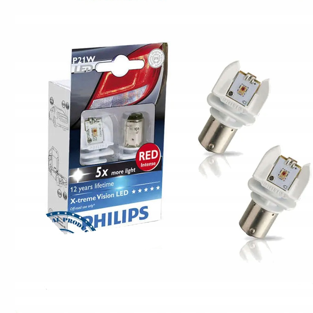 Philips LED RED P21W BA15s S25 X-treme Ultinon - 14376315219 ...