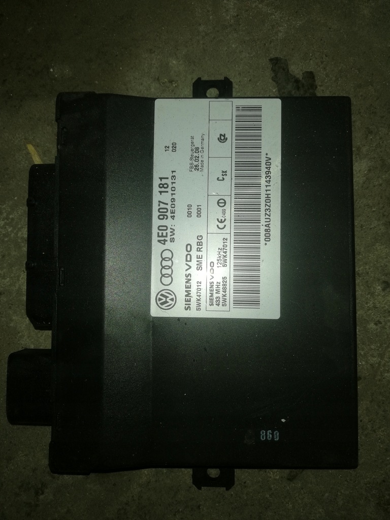 MODUŁ STEROWNIK KESSY AUDI A8 D3 4E0907181 - 12669149730 - oficjalne archiwum Allegro