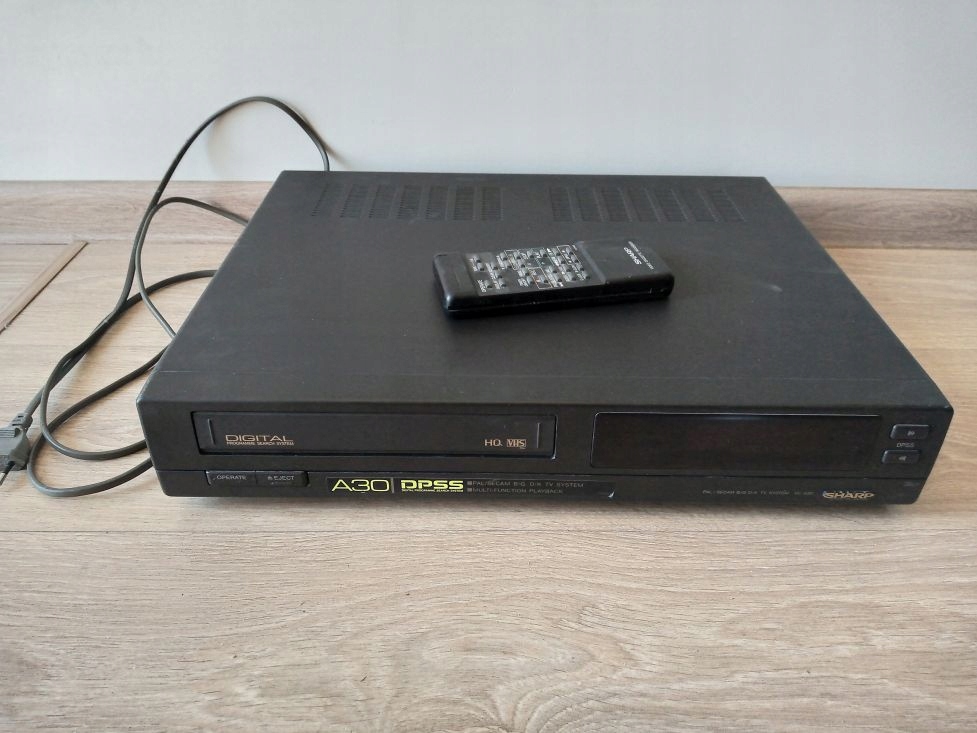 Odtwarzacz video VHS magnetowid Sharp VC-A30B - 12146324879 - oficjalne archiwum Allegro