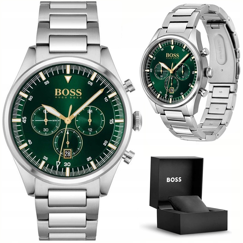 ZEGAREK MĘSKI HUGO BOSS 1513868 - PIONEER + PUDEŁKO NA PREZENT KOMPLET ...