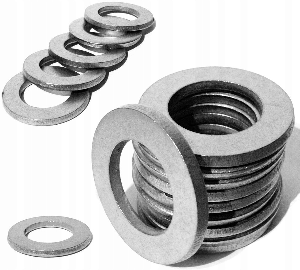 Podkładki z stali nierdzewnej M12 DIN 125 50szt. - 12360109451 - oficjalne archiwum Allegro