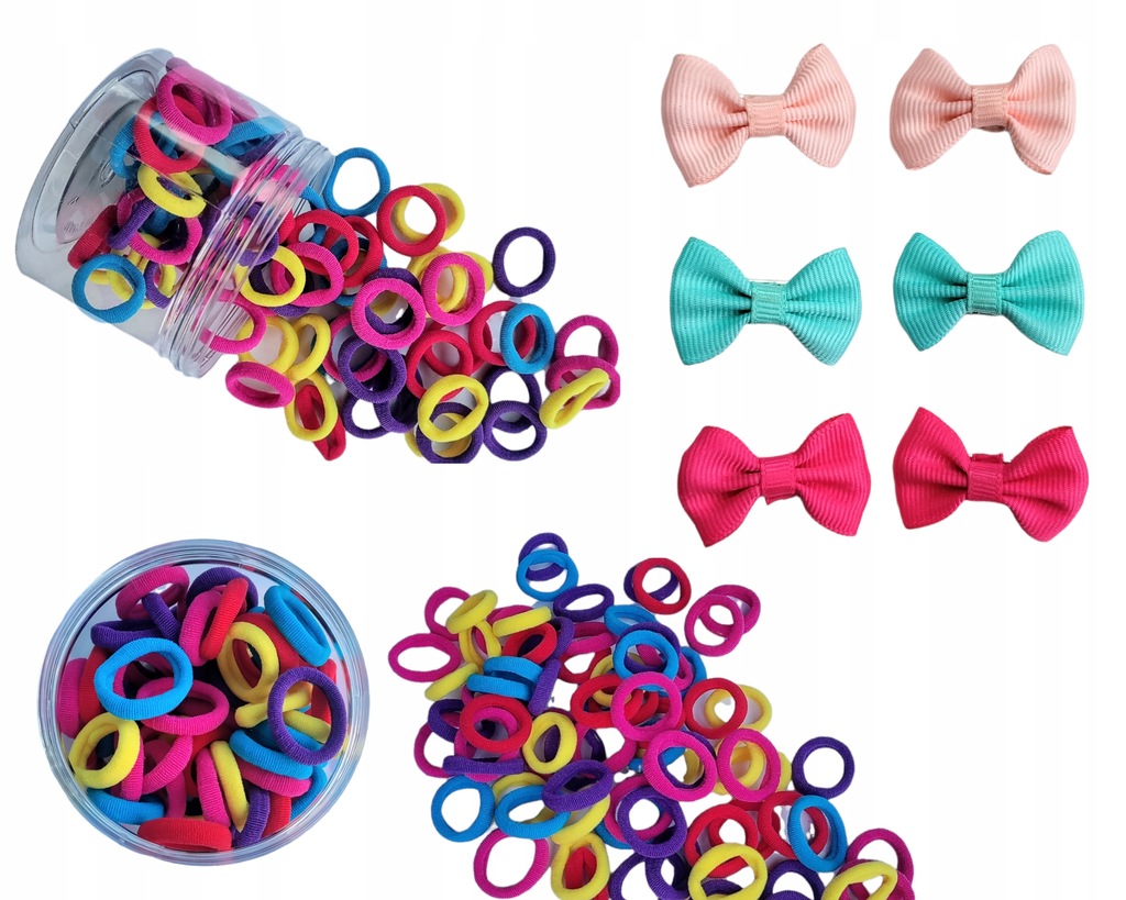 Zestaw gumki i spinki dla dziewczynki - 12347347256 - oficjalne ...