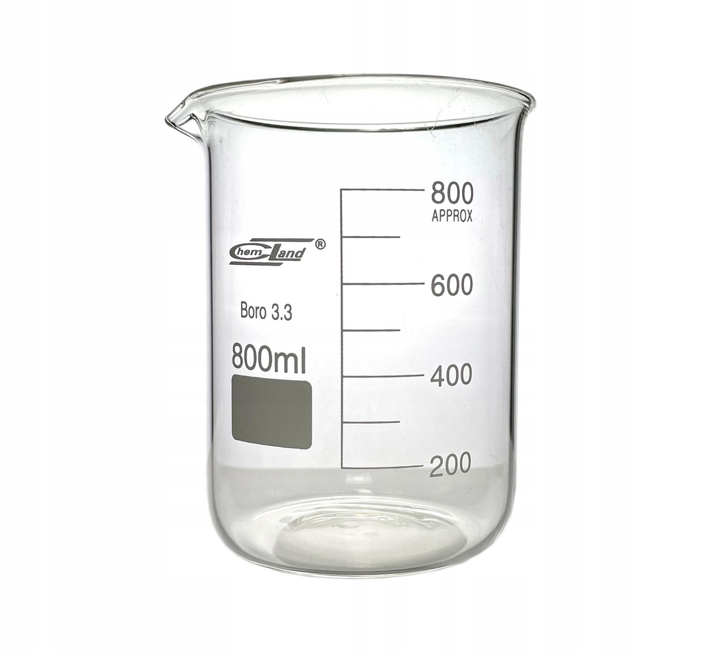 ZLEWKA SZKLANA NISKA 800ml (CHEMLAND) - 13482776023 - oficjalne archiwum Allegro