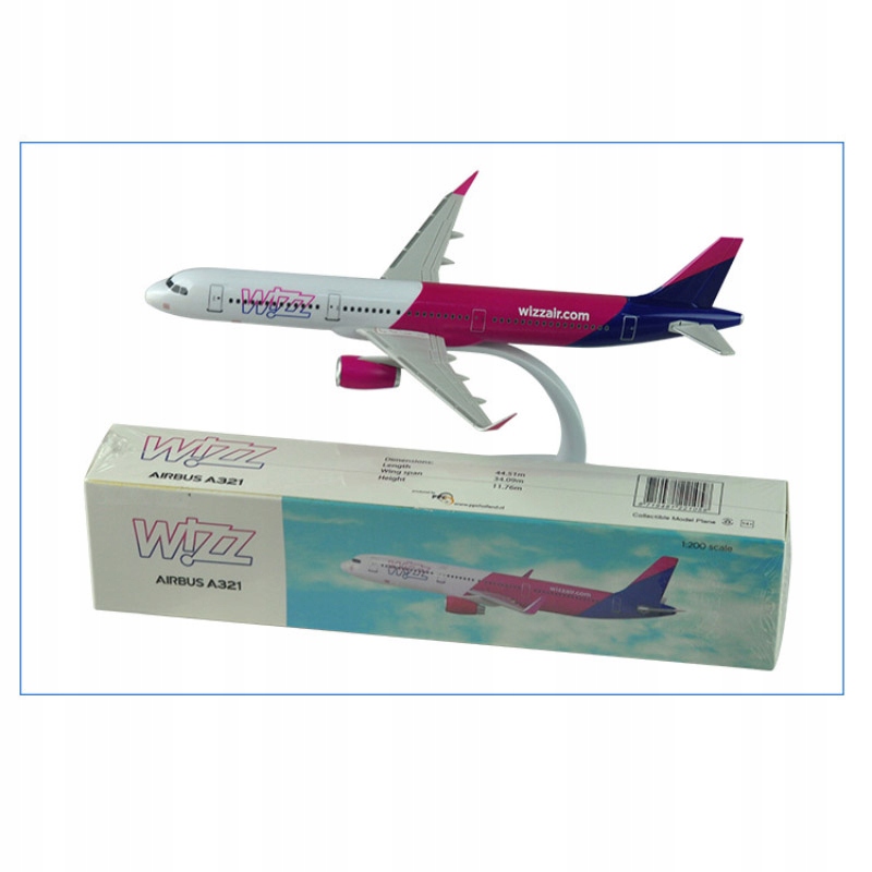 Model samolotu Airbus A321 WizzAir samolot - 12663816261 - oficjalne ...