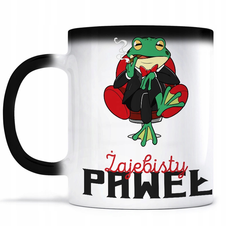 Magiczny Kubek Prezent PAWEŁ z Żabą - 11554568603 - oficjalne archiwum Allegro