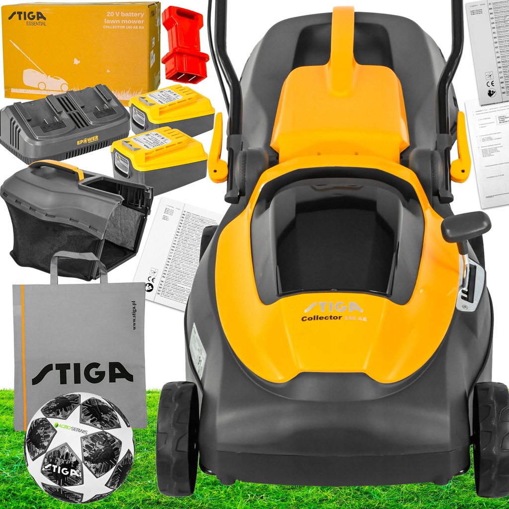 KOSIARKA AKUMULATOROWA STIGA COLLECTOR 140 AE Kit - 10728196442 ...