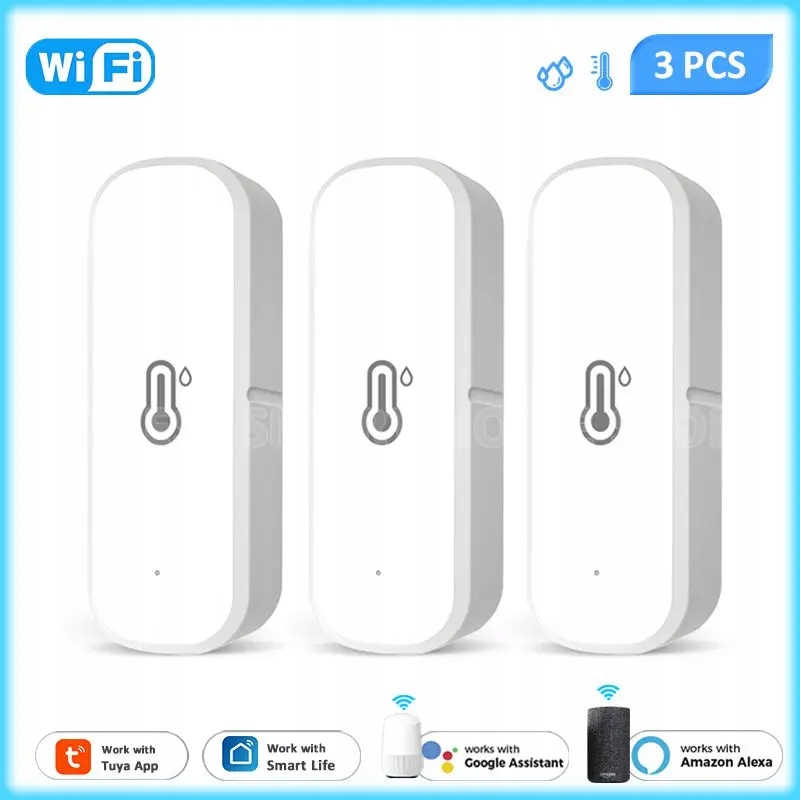 TUYA WI-FI TEMPERATURE HUMIDITY SENSOR INTEO SMART LIFE INTE HYGROMETER ...