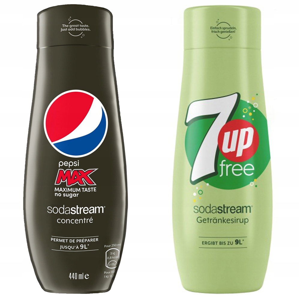 2x SYROP SODASTREAM 7UP ZERO PEPSI MAX - 13473591241 - oficjalne ...