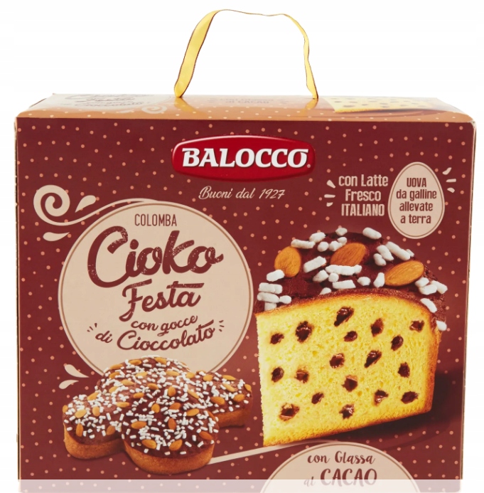 Balocco Colomba Cioko Festa babka z czekoladą - 11989197458 - oficjalne ...