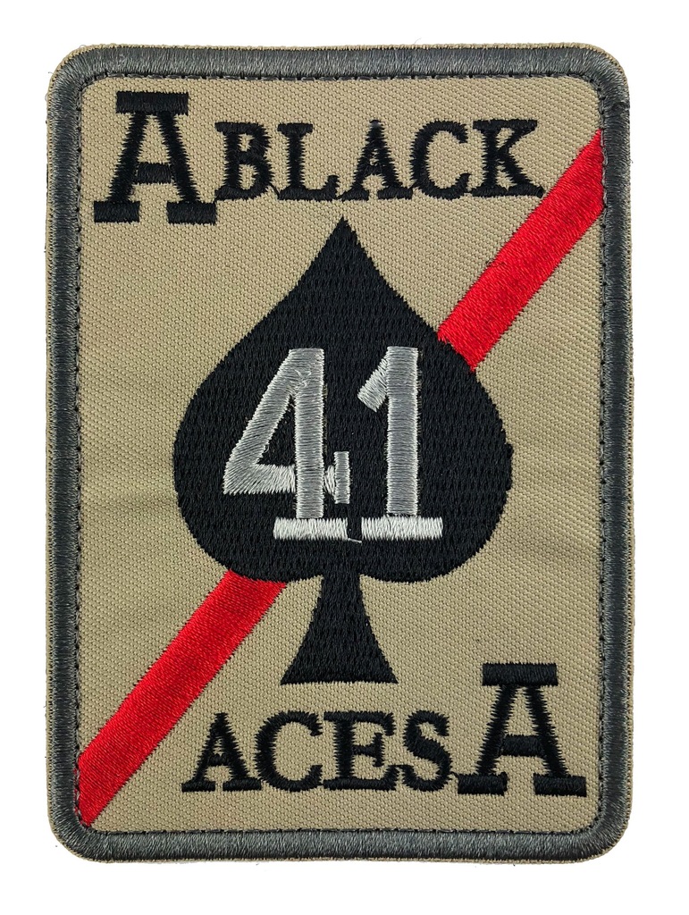 BLACK ACES Naszywka na rzep MORALE PATCH AS PIK - 7241808961 - oficjalne archiwum Allegro