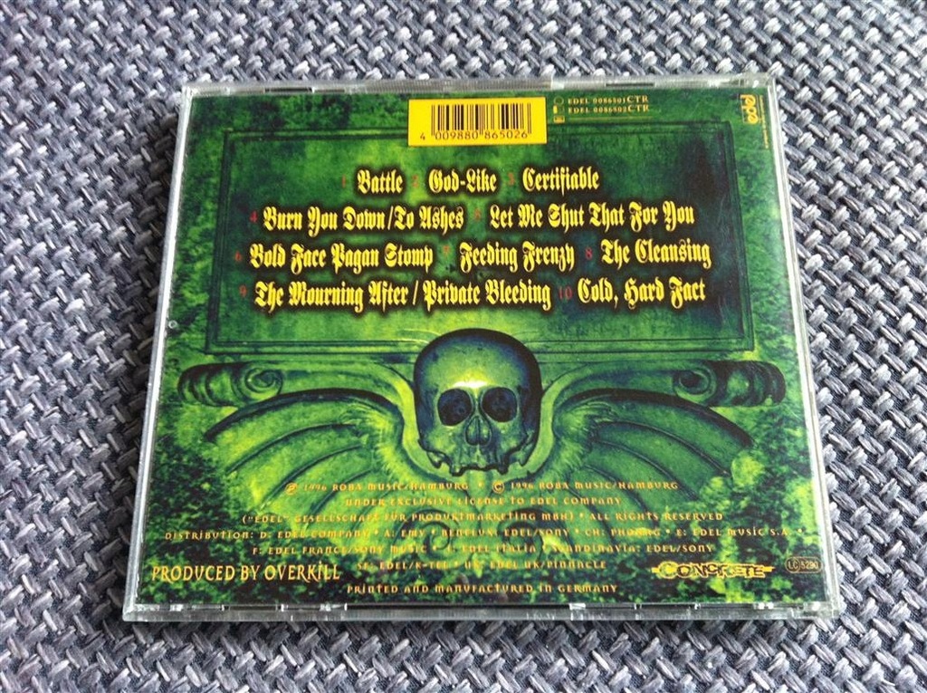 OVERKILL - THE KILLING KIND 1ST PRESS 1996 RAR - 8417529991 - oficjalne ...