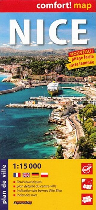 NICEA FRANCJA PLAN MAPA LAMINOWANA EXPRESS MAP - 13199717771 ...