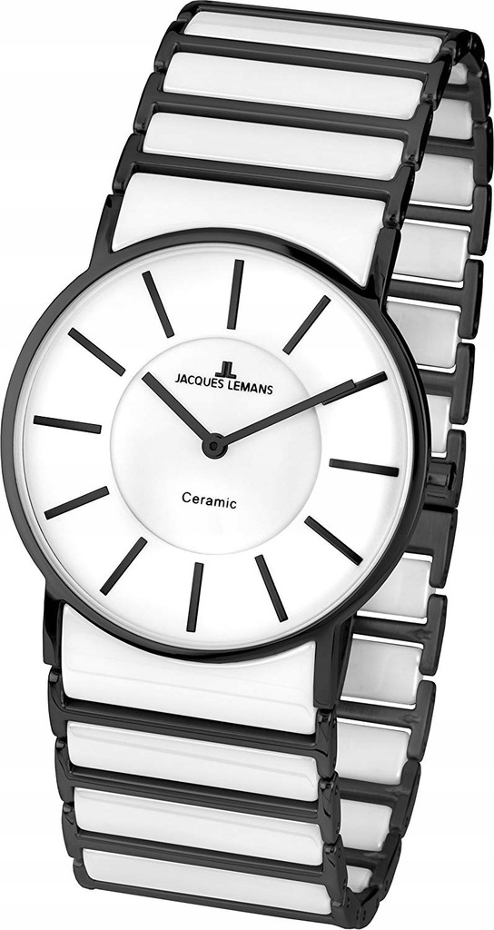 Zegarek JACQUES LEMANS 1-1649C damski ceramika - 10424812775 ...