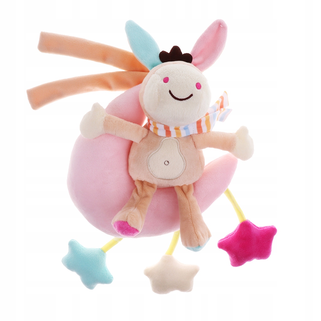 Toddler Baby Pram Hanging Musical Rattle Toy Soft Education Animals ...