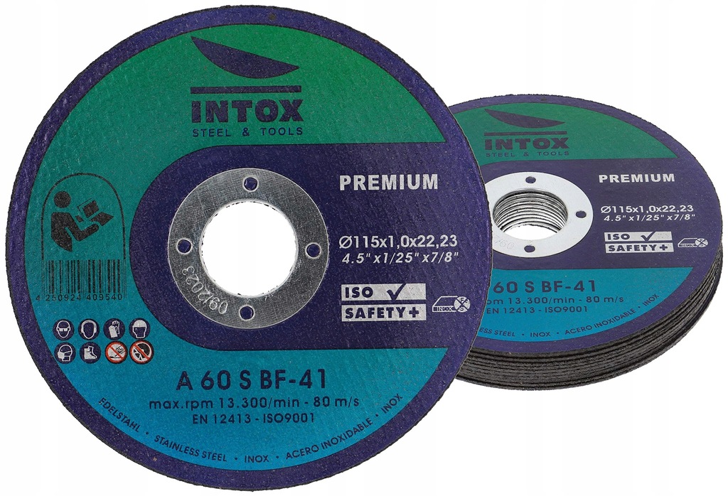INTOX tarcze do cięcia 115 mm x 1,0 mm - 14693836401 - oficjalne ...