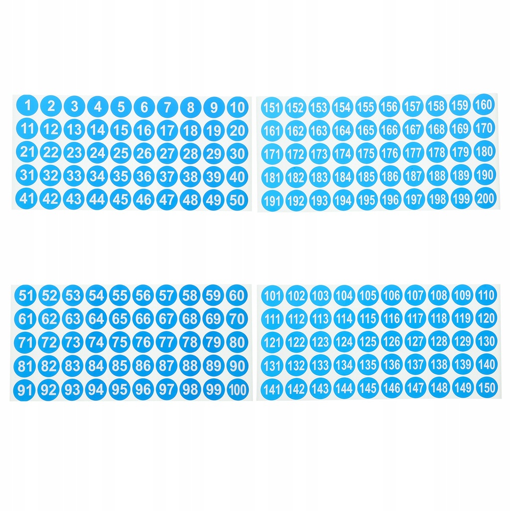 Labels Marking Number Stickers Round Digital - 15150082314 - oficjalne ...